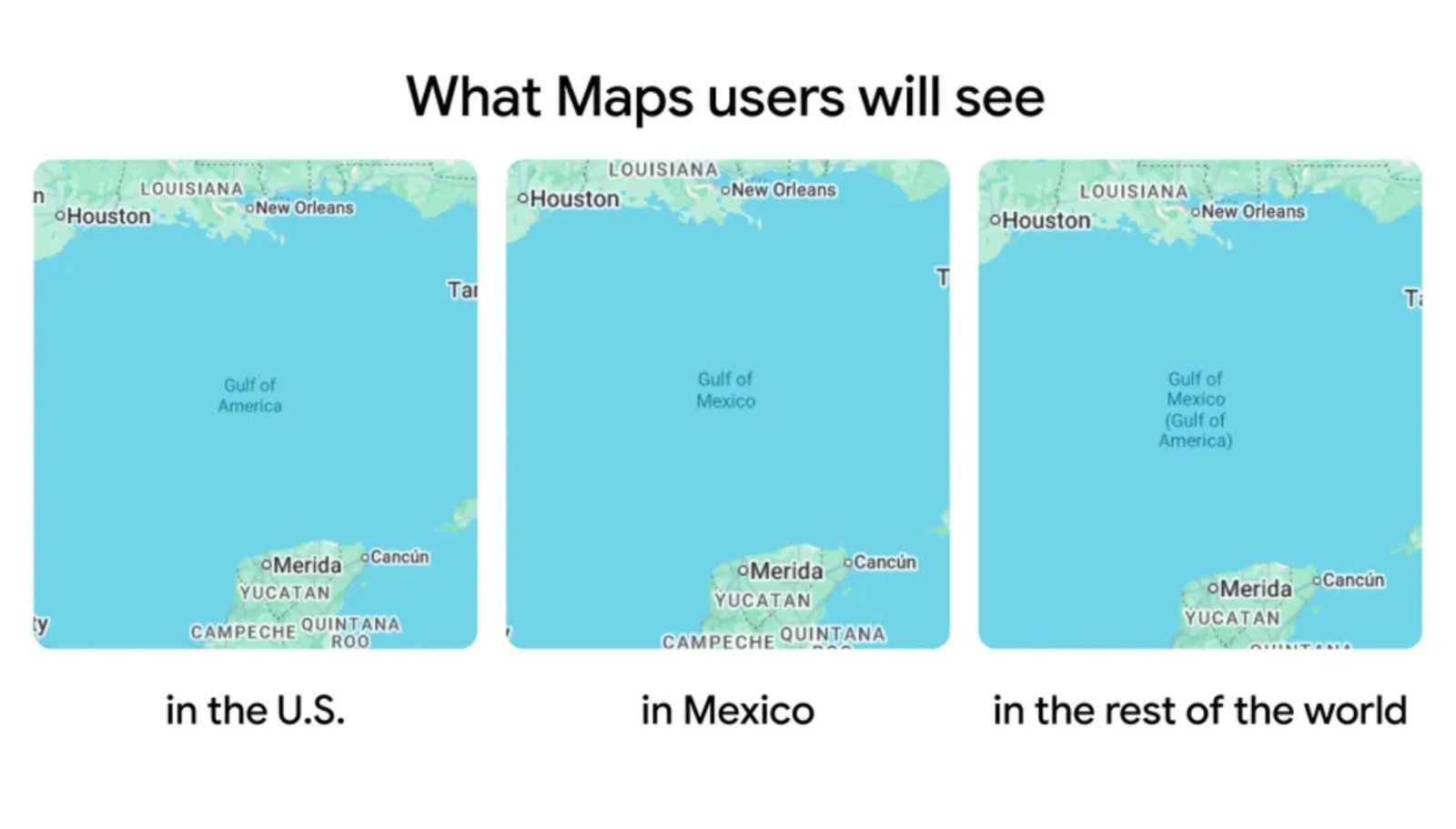 Apple and Google adopt Gulf of America for US Maps users - Ohio Digital ...